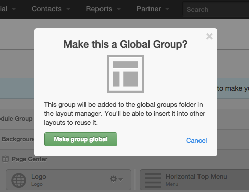 How To Setup A Global Header Or Footer For Your Template
